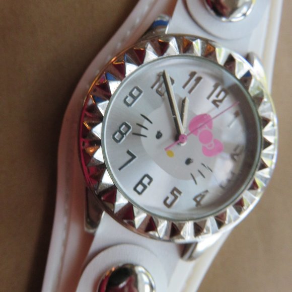 Sanrio | Accessories | Hello Kitty Pave Specialty Watch Sanrio Ssteel ...